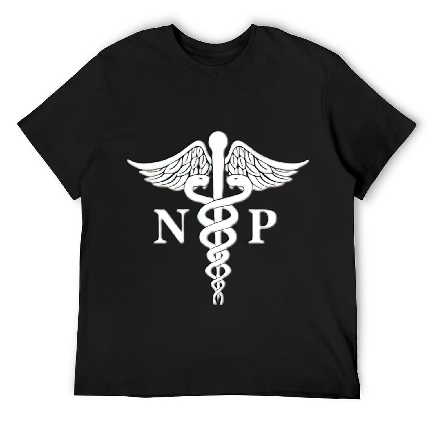 Mens Nurse Practitioner Caduceus Medical Symbol Pocket Logo NP T-Shirt ...