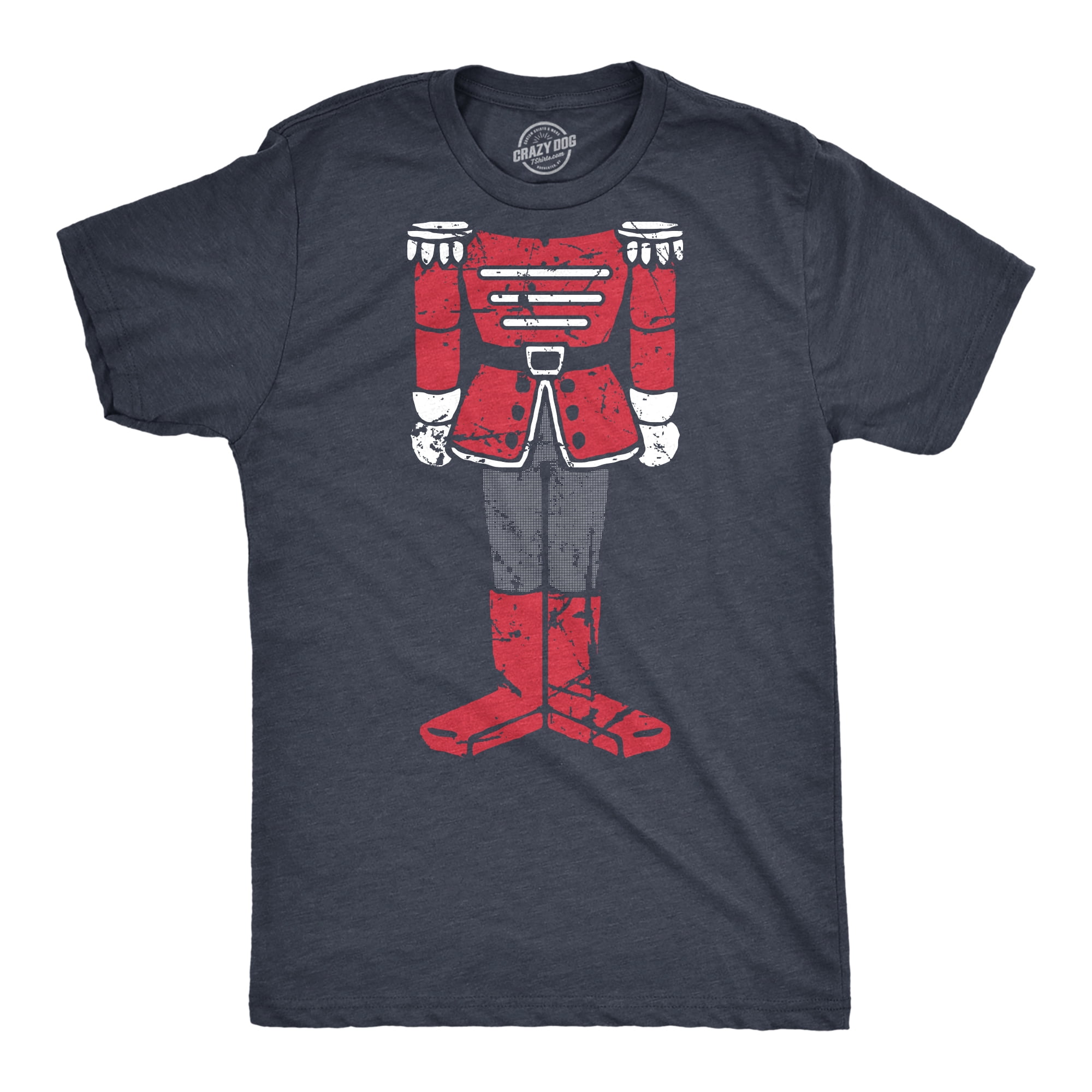 Mens Nutcracker Body T Shirt Funny Xmas Party Figurine Doll Tee for ...