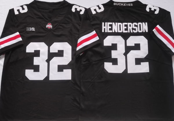 Mens_Ohio_State_Buckeyes_Black_HENDERSON_#32 College_Football_Jersey ...