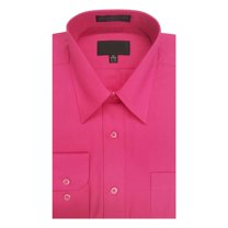 Alimens & Gentle Mens Solid Long Sleeve Dress Shirts Stretch Cotton ...