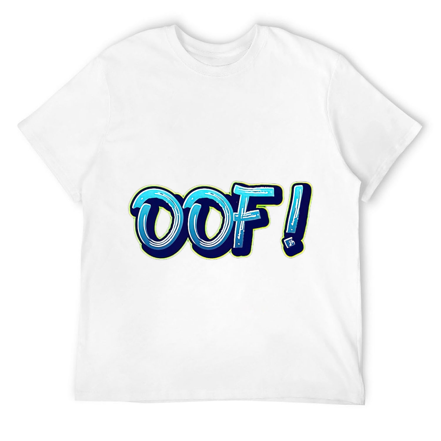 Mens Oof Meme Funny Kid's Saying Trendy Internet Slang T-Shirt White M ...