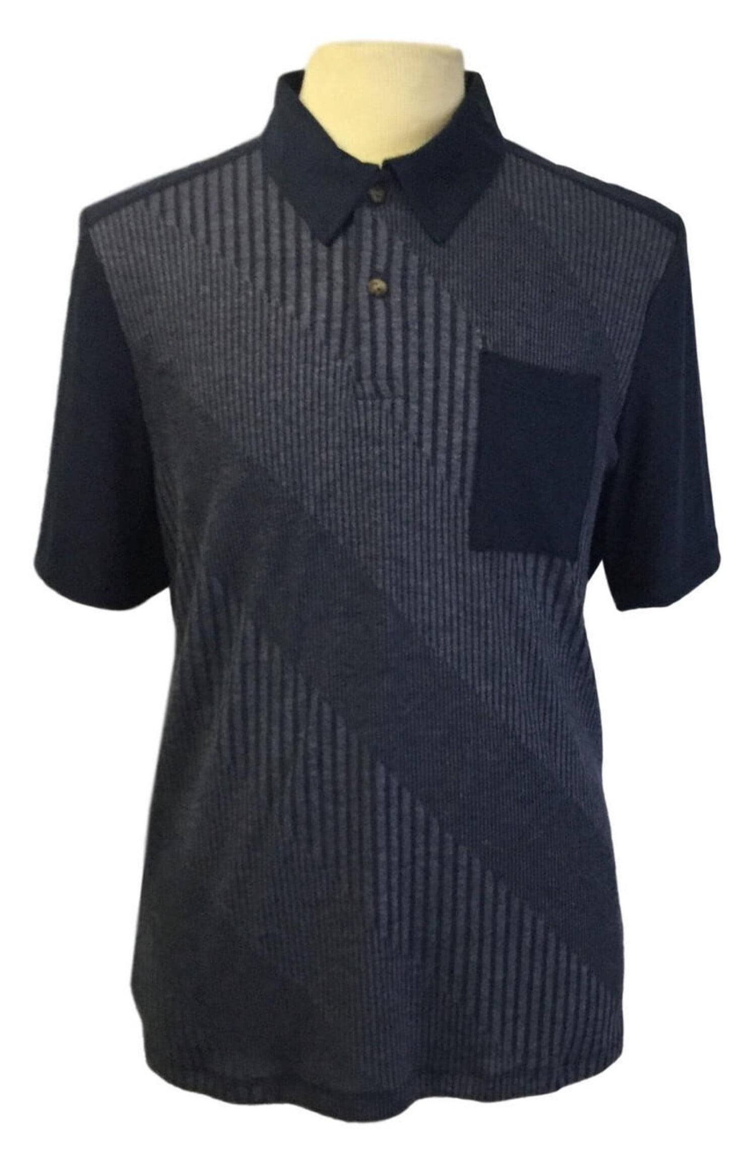 Mens Open-Back Shoulder Snap Polo, Assorted Prints - Walmart.com