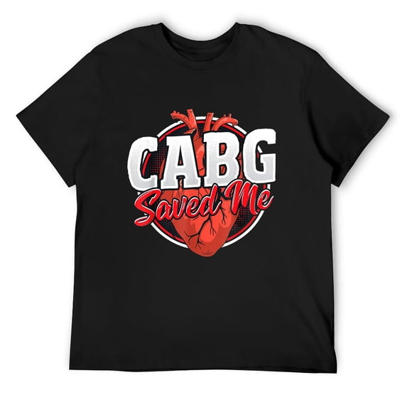 Mens Open Heart Surgery Design for Heart Health Awareness T-Shirt Black ...