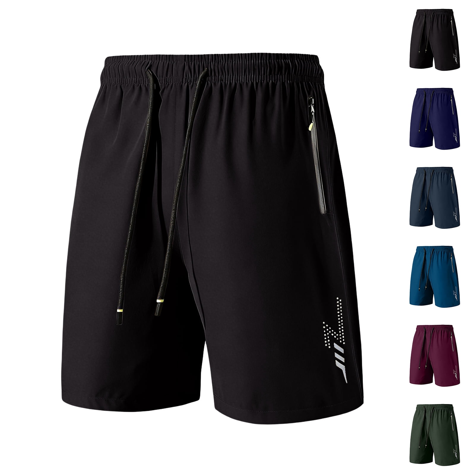 Mens Outdoor Running Shorts Quick Dry Lightweight Gym Shorts with ...