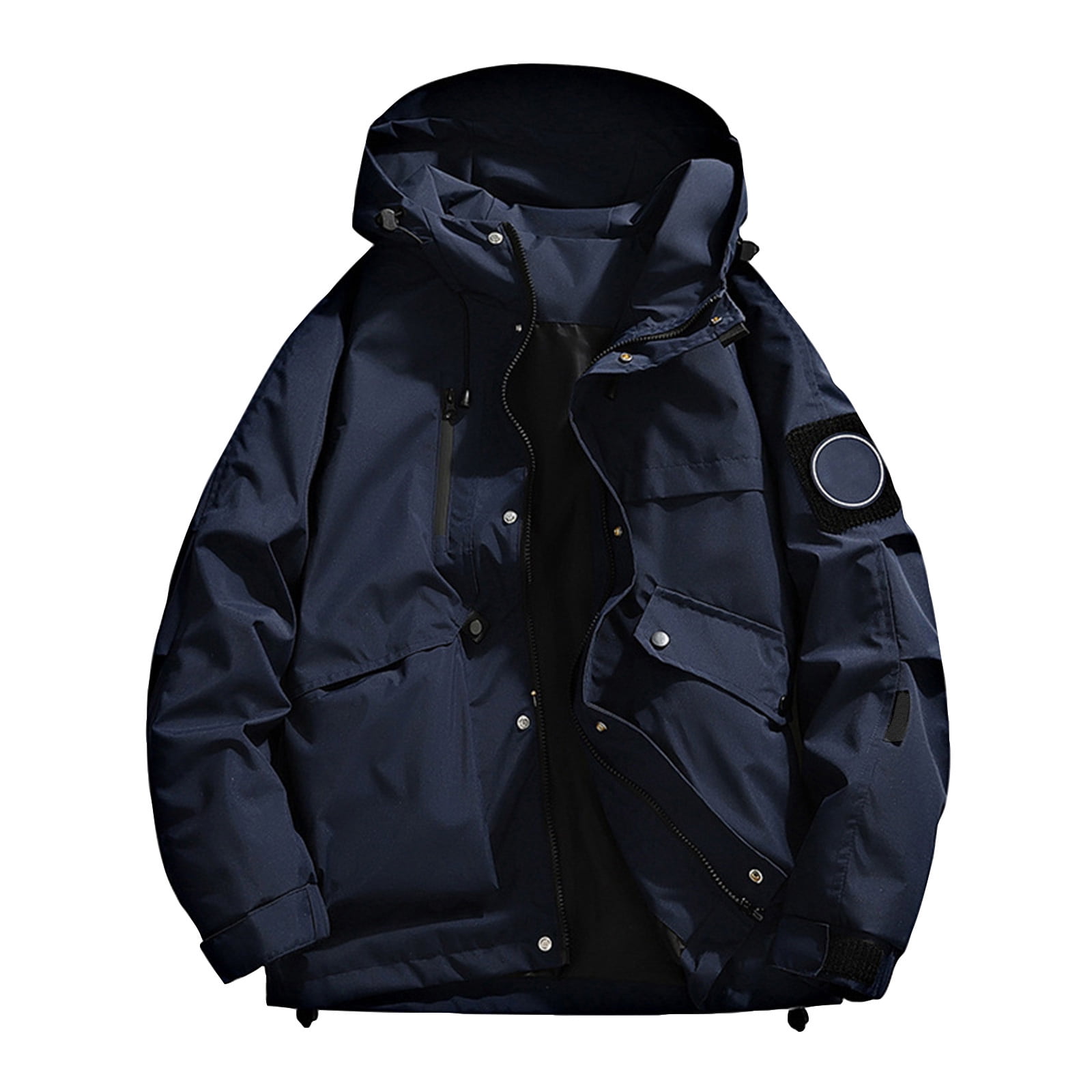 Mens Outdoor Techwear Hiking Windbreaker Jackets Casual Waterproof ...