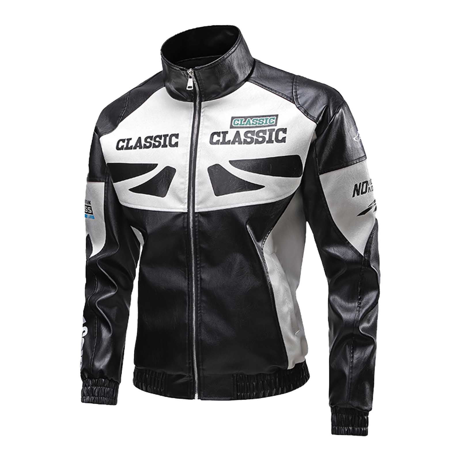 Mens Outerwear Jackets Vintage Motorcycle Riding Motorbike Motorcycle ...