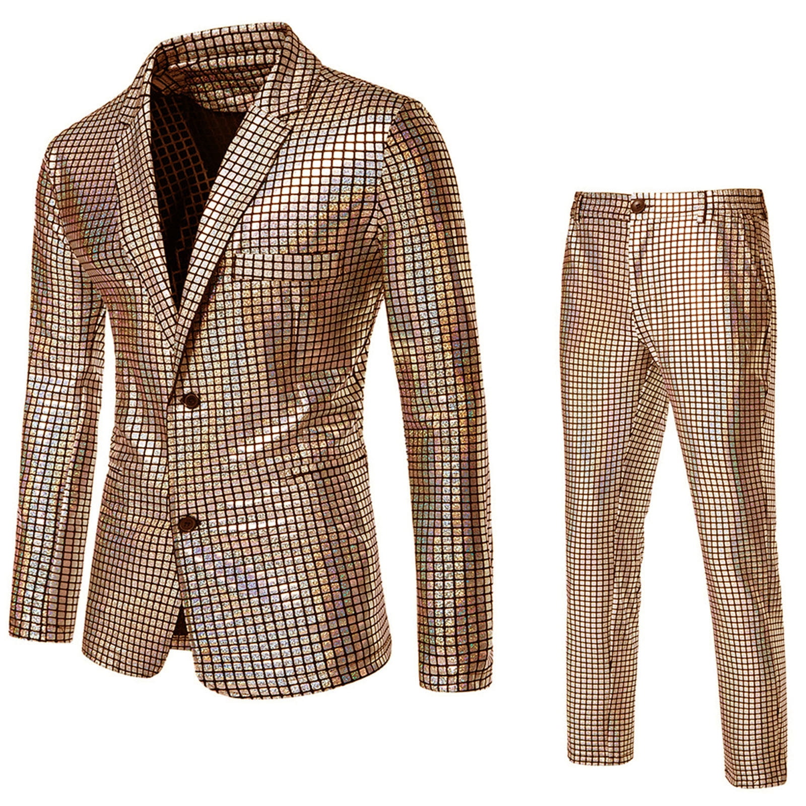 Mens Outfits Mens Retro Punk Gothic Suit Jacket Double Wedding Suit ...