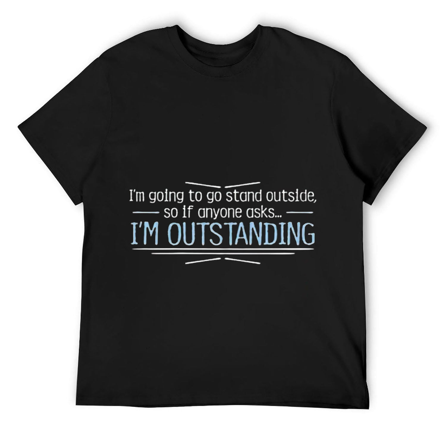 Mens Outstanding Humor Graphic Novelty Sarcastic Funny T Shirt Black ...
