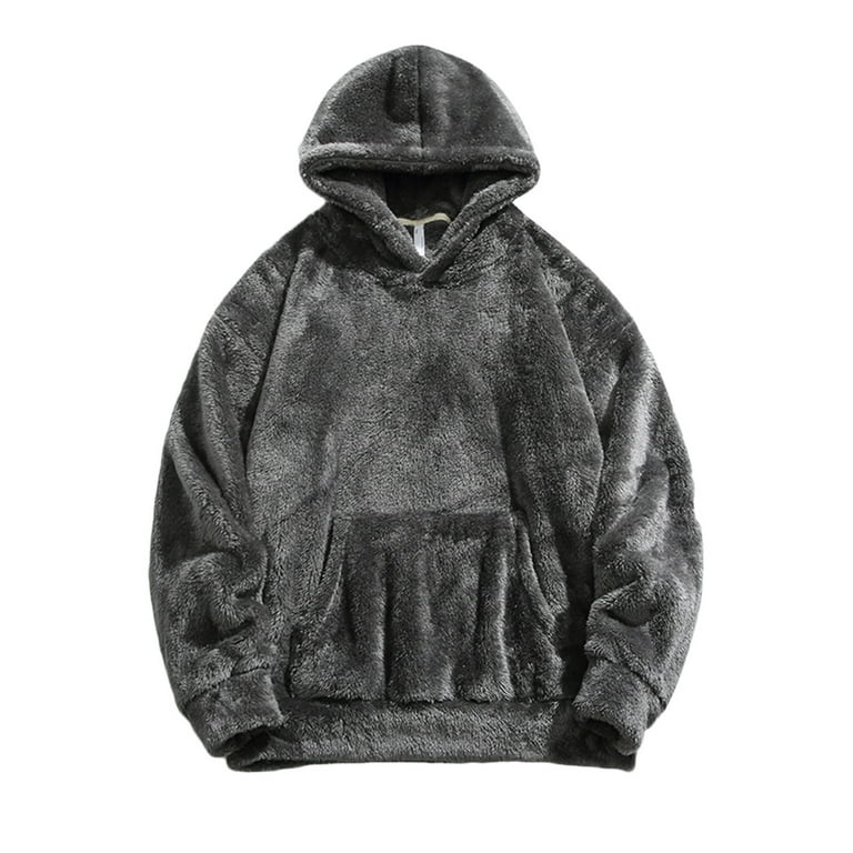 Sherpa hoodies men's store