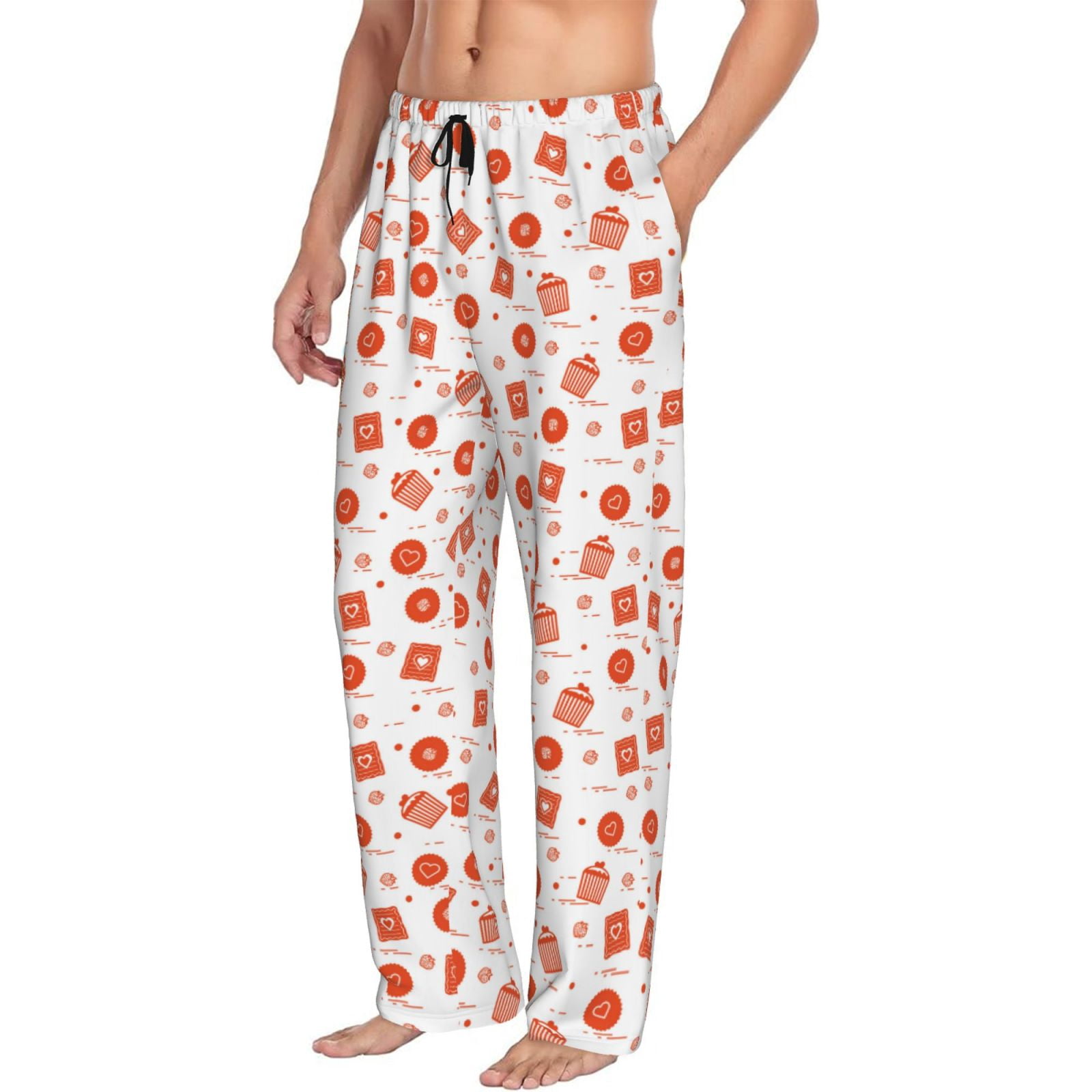Mens Pajama Pants Bottoms with Pockets - Pastry Comfy Mens Pj Pants ...