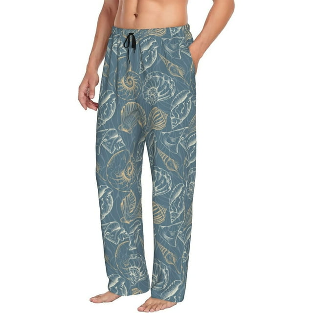 Mens Pajama Pants Bottoms with Pockets, Soft Comfort Sleep Pants for ...