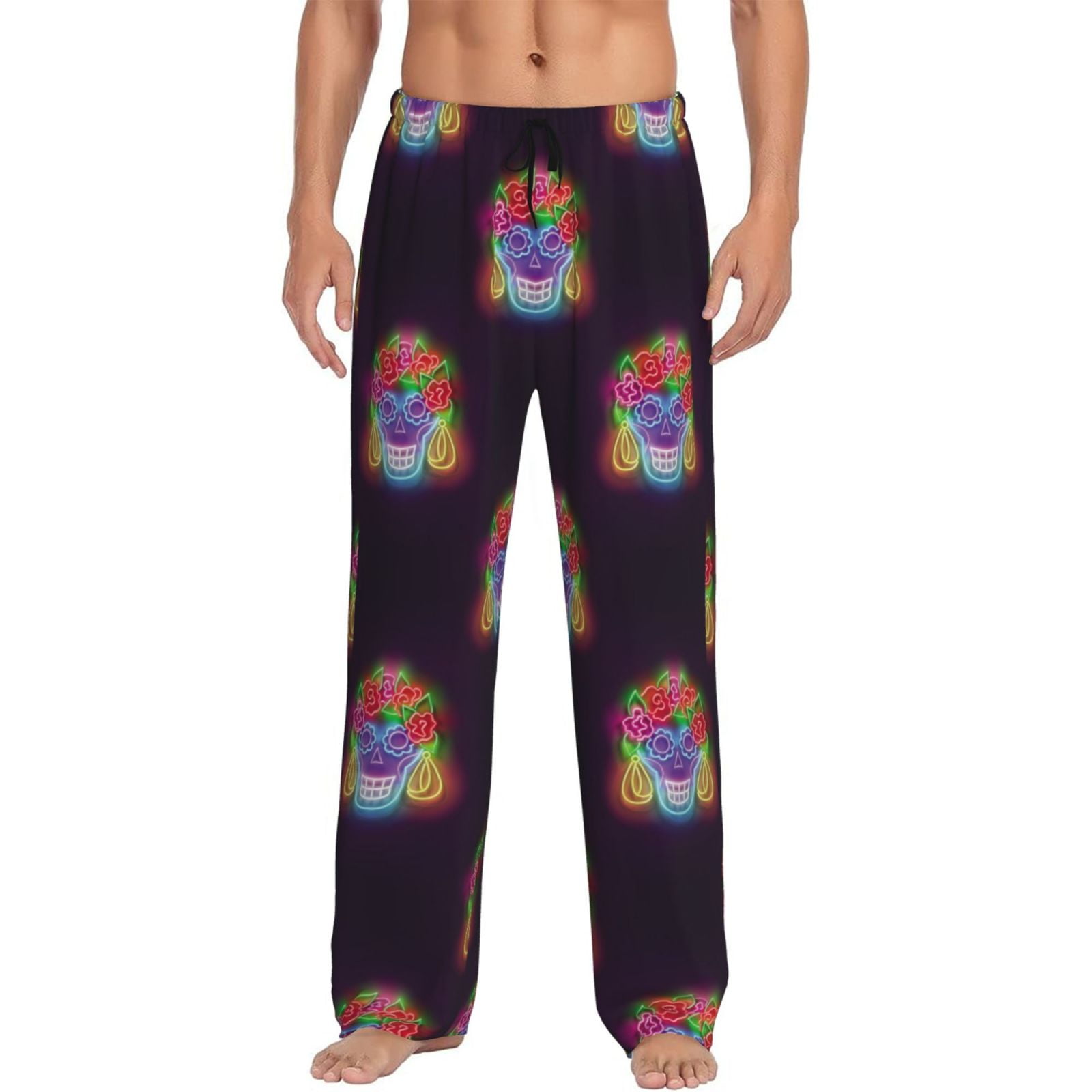 Mens Pajama Pants, Cool Light Bulb Pattern Lounge Pj Pants With ...