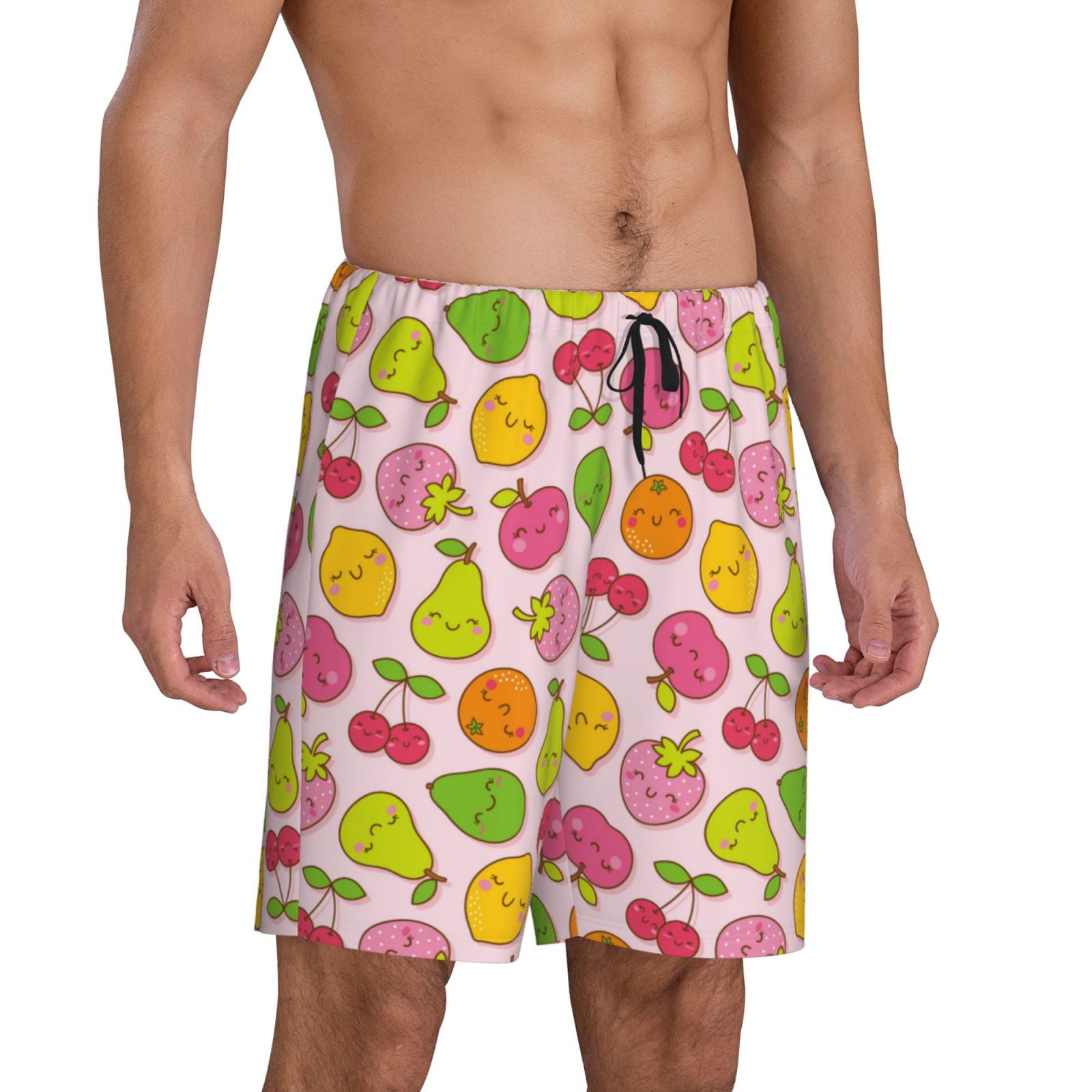 Mens Pajama Pants - Cute Avocado No.1013 Comfy Sleep Shorts Mens Pajama ...