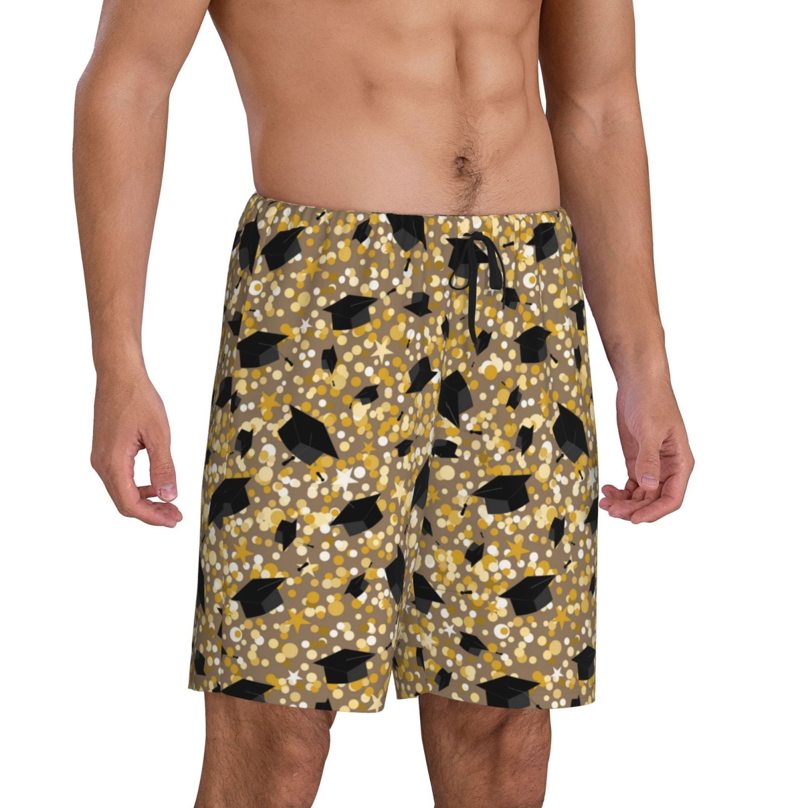 Mens Pajama Pants - Graduation Hats3 Sleep Shorts Mens Pajama Shorts ...
