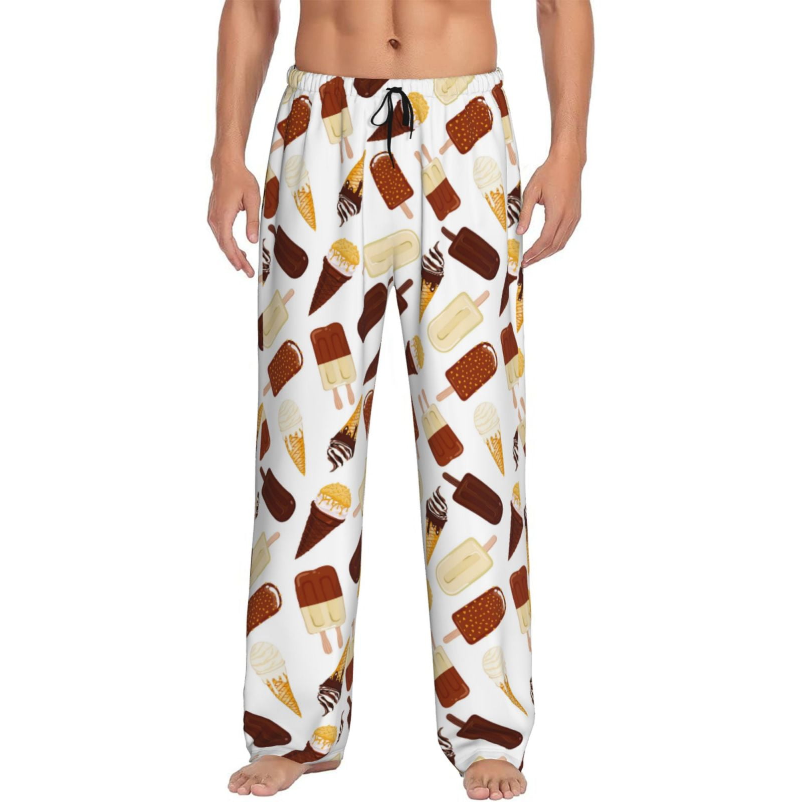 Mens Pajama Pants, Ice Cream Popsicle Lounge Pj Pants With Drawstring ...