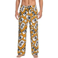 The Simpsons Mens Homer Pajama Pants Sleepwear Loungewear, Yellow, Size ...