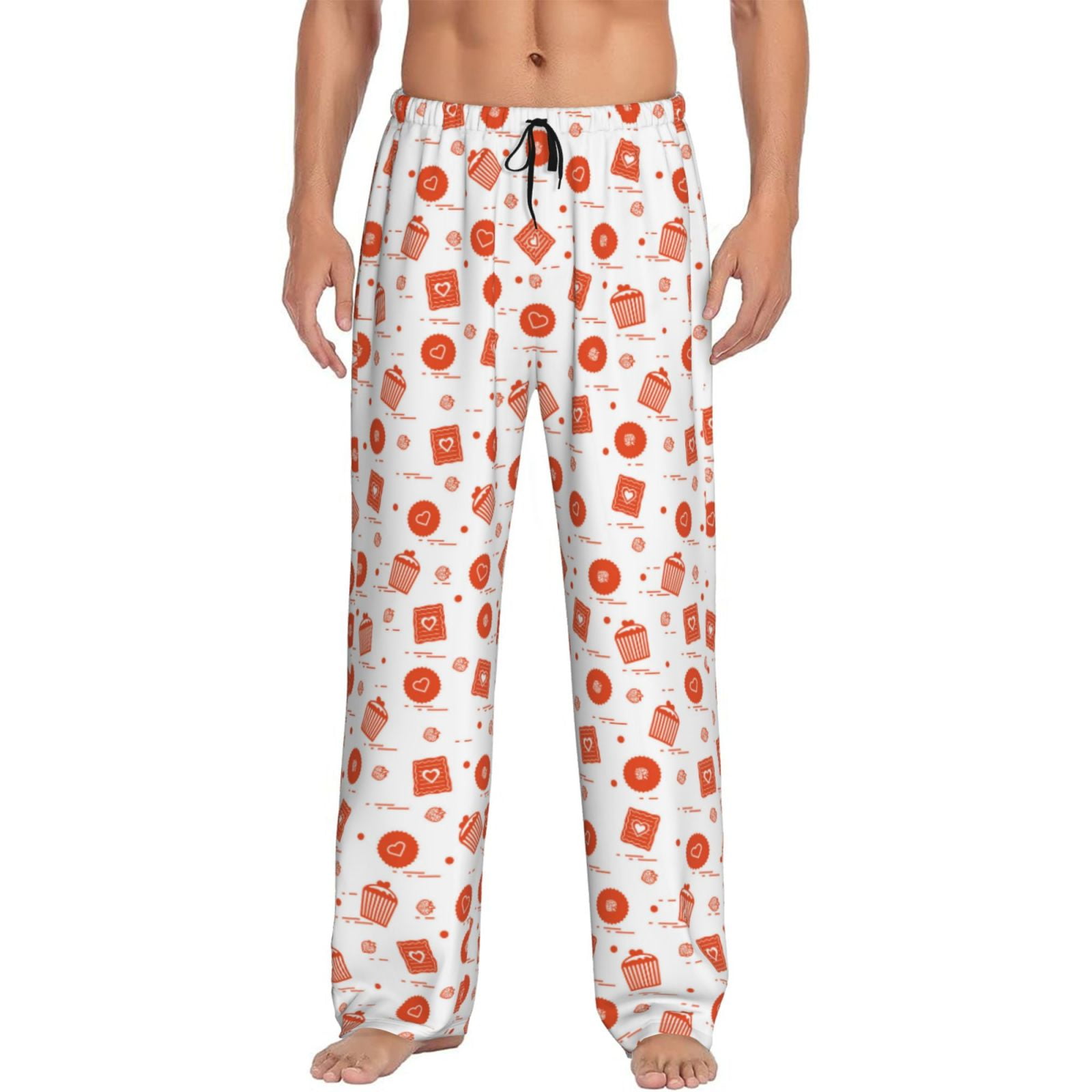 Mens Pajama Pants, Pastry Lounge Pj Pants With Drawstring, Men'S ...