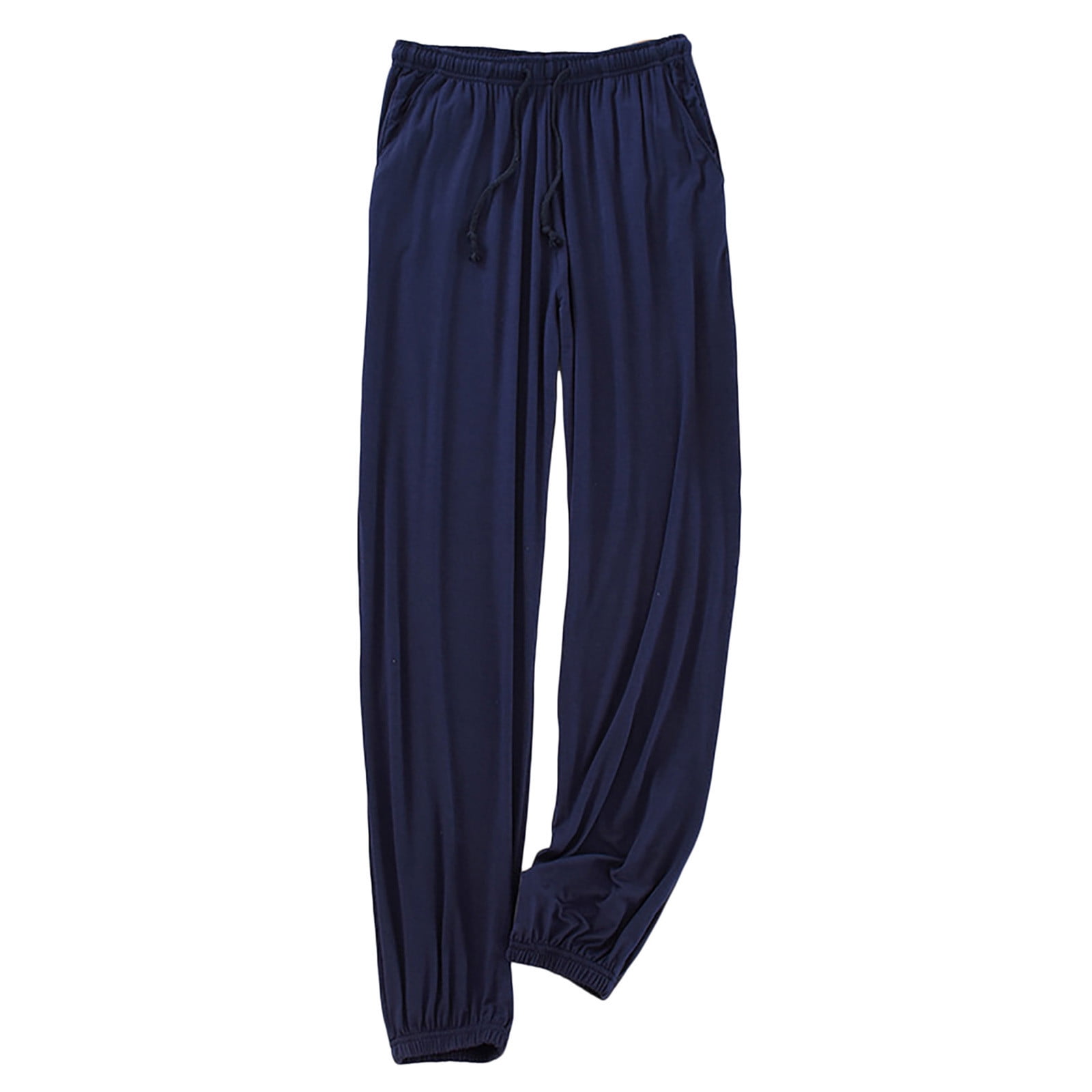 Mens Pajama Pants Pj Pants Male Home Trousers Closed Trousers Stretch ...