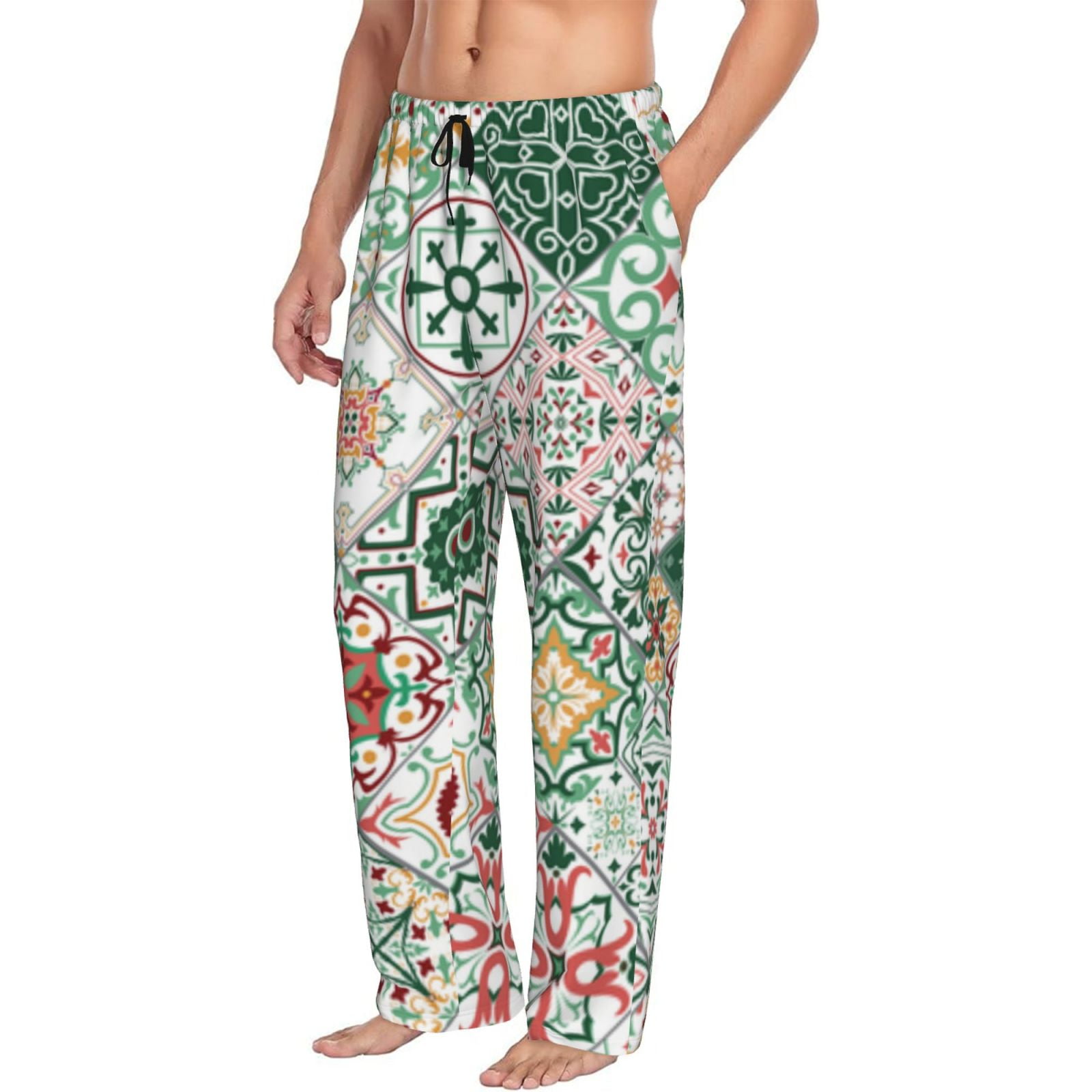 Mens Pajama Pants Portuguese Spanish Italian Style Sleep & Lounge Pants ...