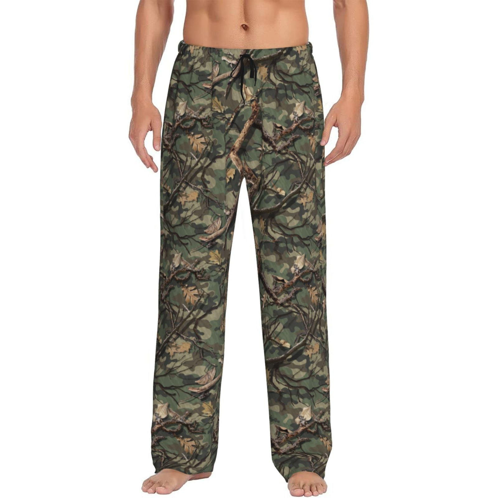 Mens Pajama Pants - Soft Sleep & Lounge Pants for Men, Camouflage tree ...