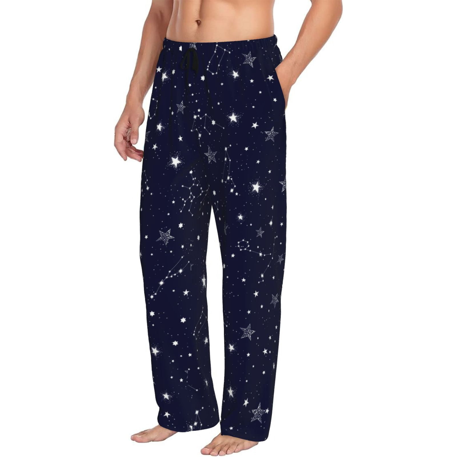 Mens Pajama Pants Space Galaxy Constellation Zodiac Star Sleep & Lounge ...