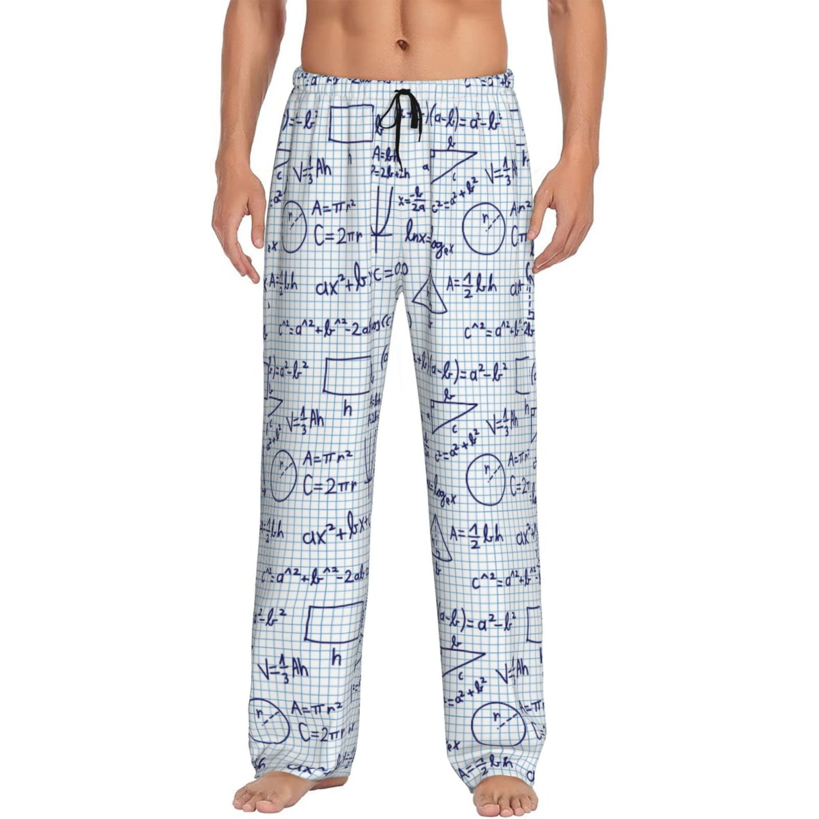 Mens Pajama Pants, Tasteful Math Equation Lounge Pj Pants With ...