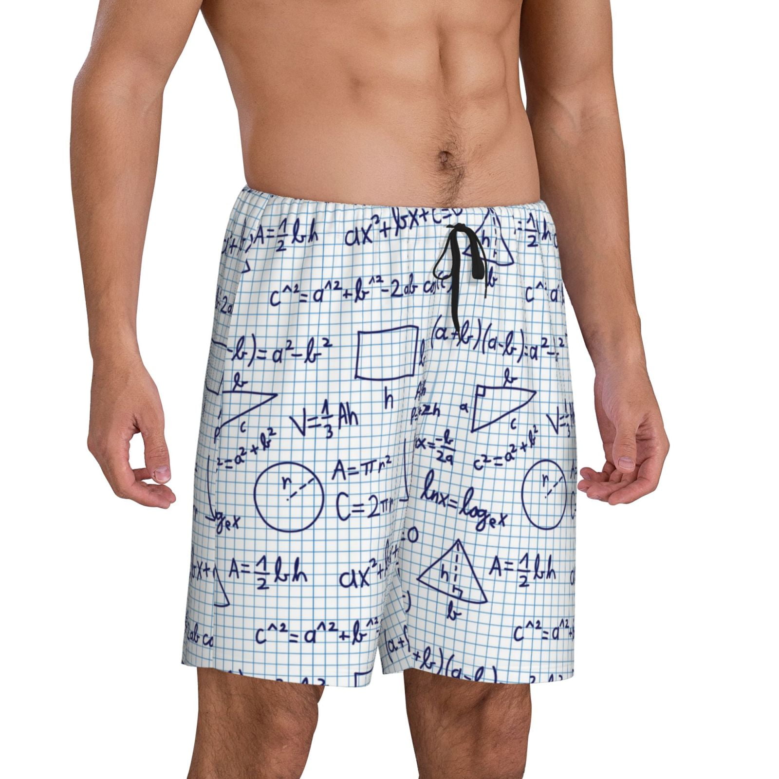 Mens Pajama Pants - Tasteful Math Equation Sleep Shorts Mens Pajama ...