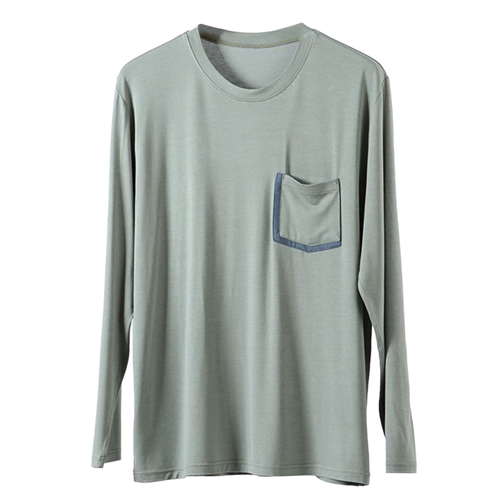 Mens Pajama Tops Long Sleeve Men's Pajamas Long Sleeve Thin with ...