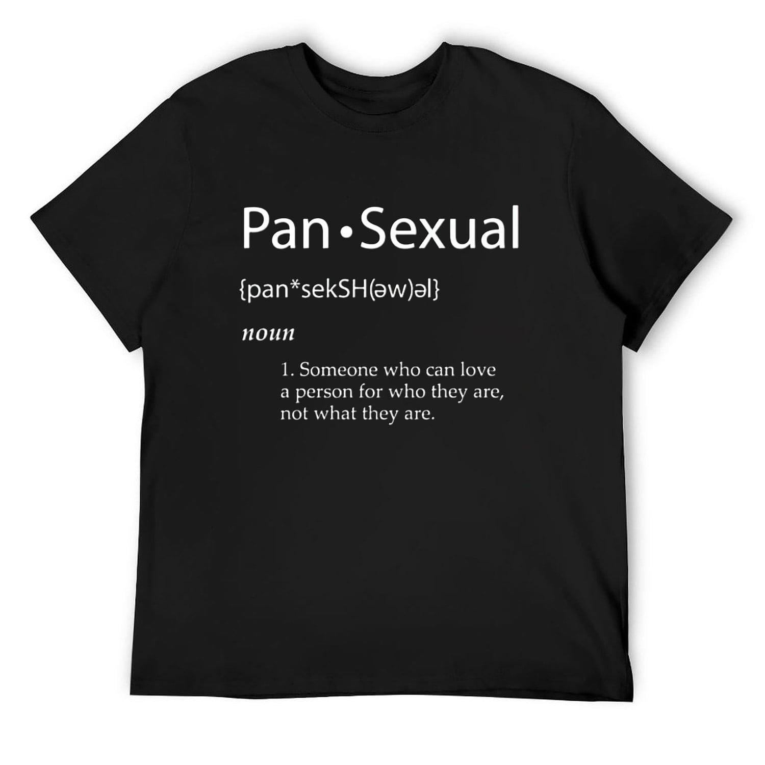 Mens Pan Sexual Definition Gay Pansexual Pride Lgbtqia Pansexual Premium T Shirt Black Medium