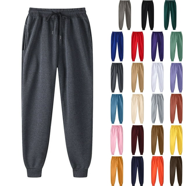 Mens Pants Clearance Running Sweatpants With Pockets Hip-hop Drawstring ...