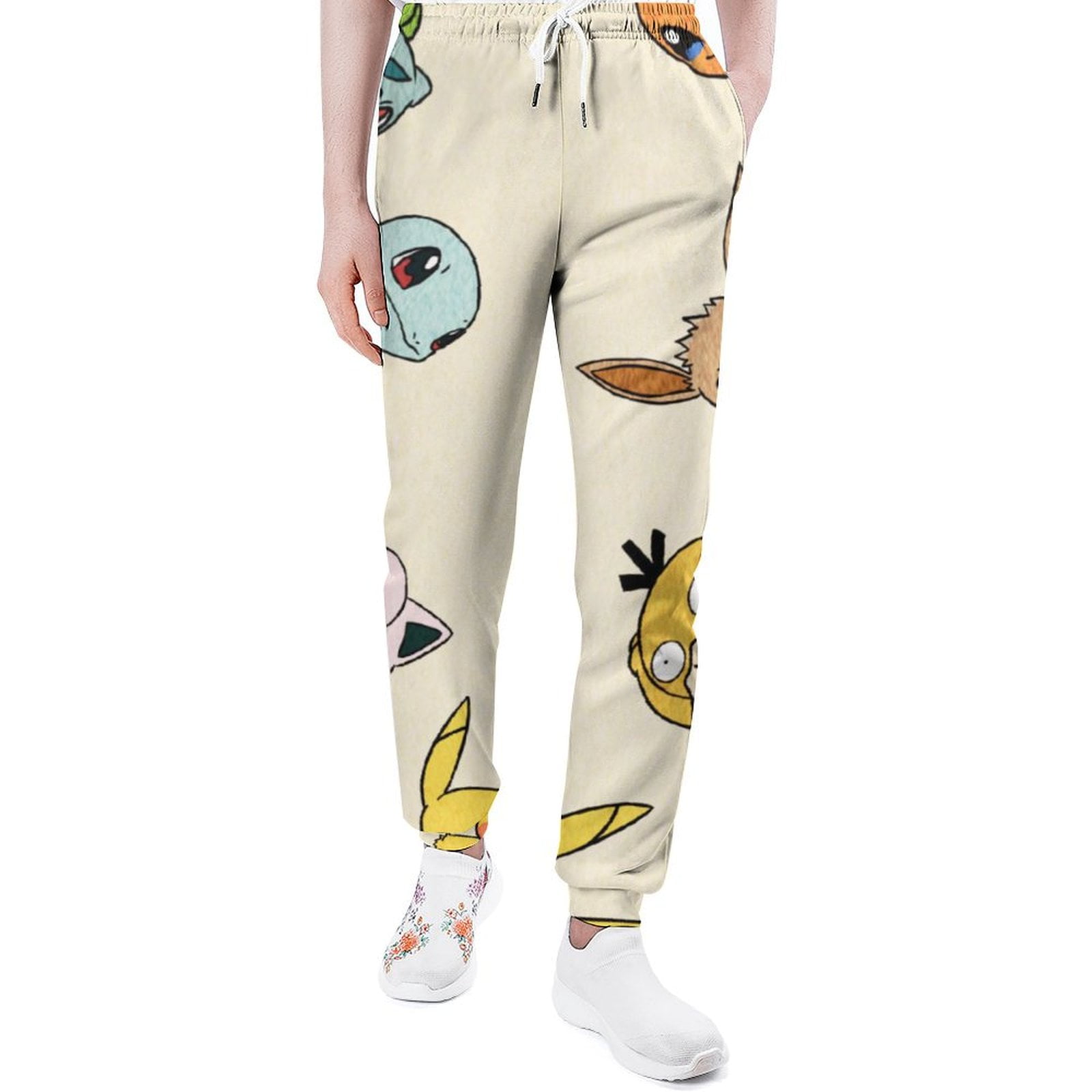 Mens Pants Pokémon Charmander Squirtle Bulbasaur Jigglypuff Psyduck ...