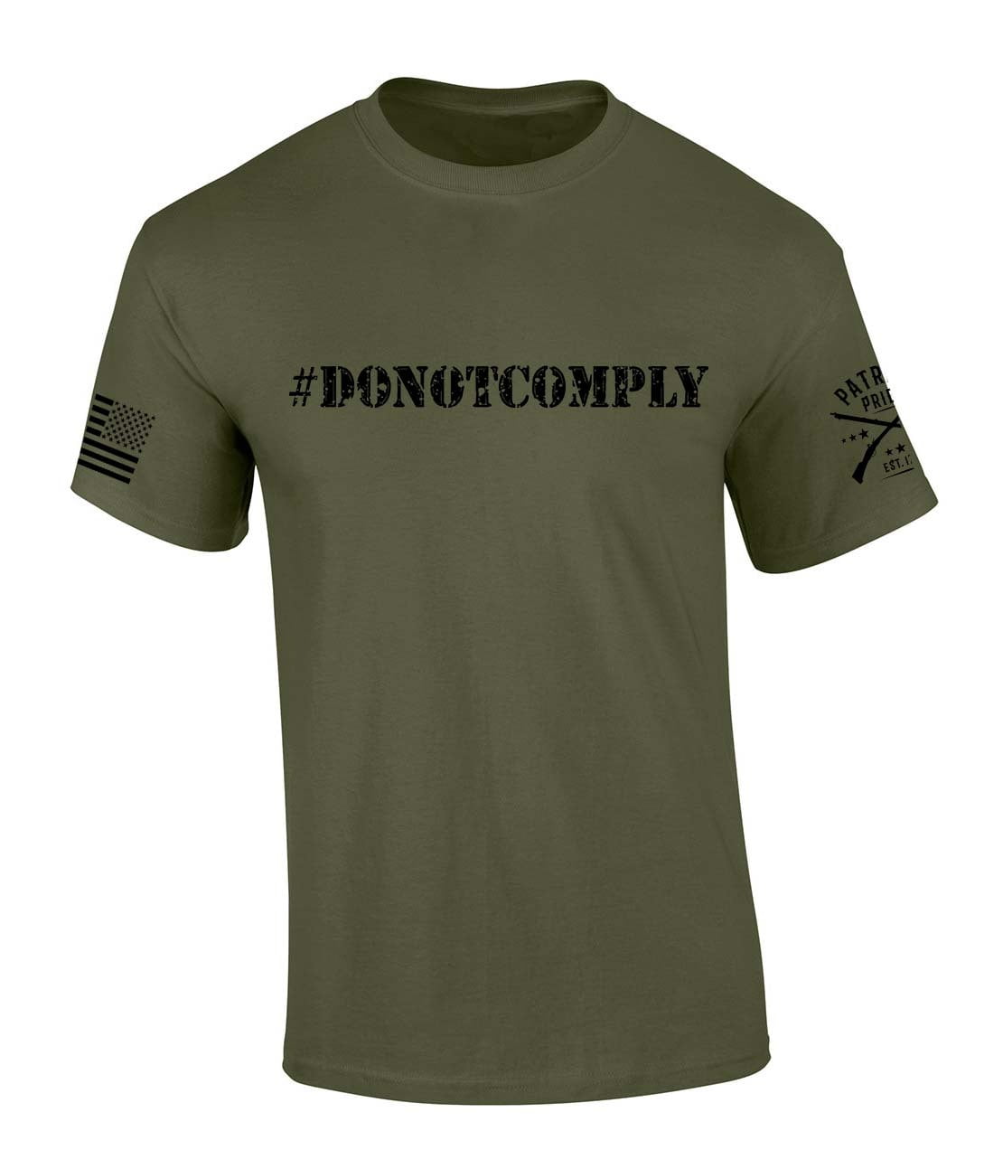 Mens Patriot Pride Tshirt #DoNotComply Do Not Comply Short Sleeve T ...