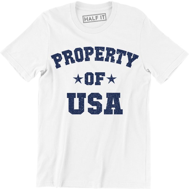 Mens Patriotic American Flag Property USA Army Support Troops T-Shirt ...