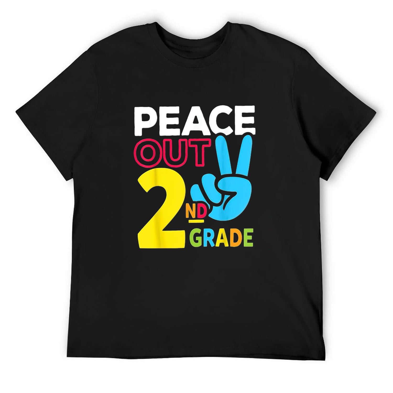 Mens Peace Out 2Nd Grade Last Day Of School Teacher Girl Boy T-Shirt ...