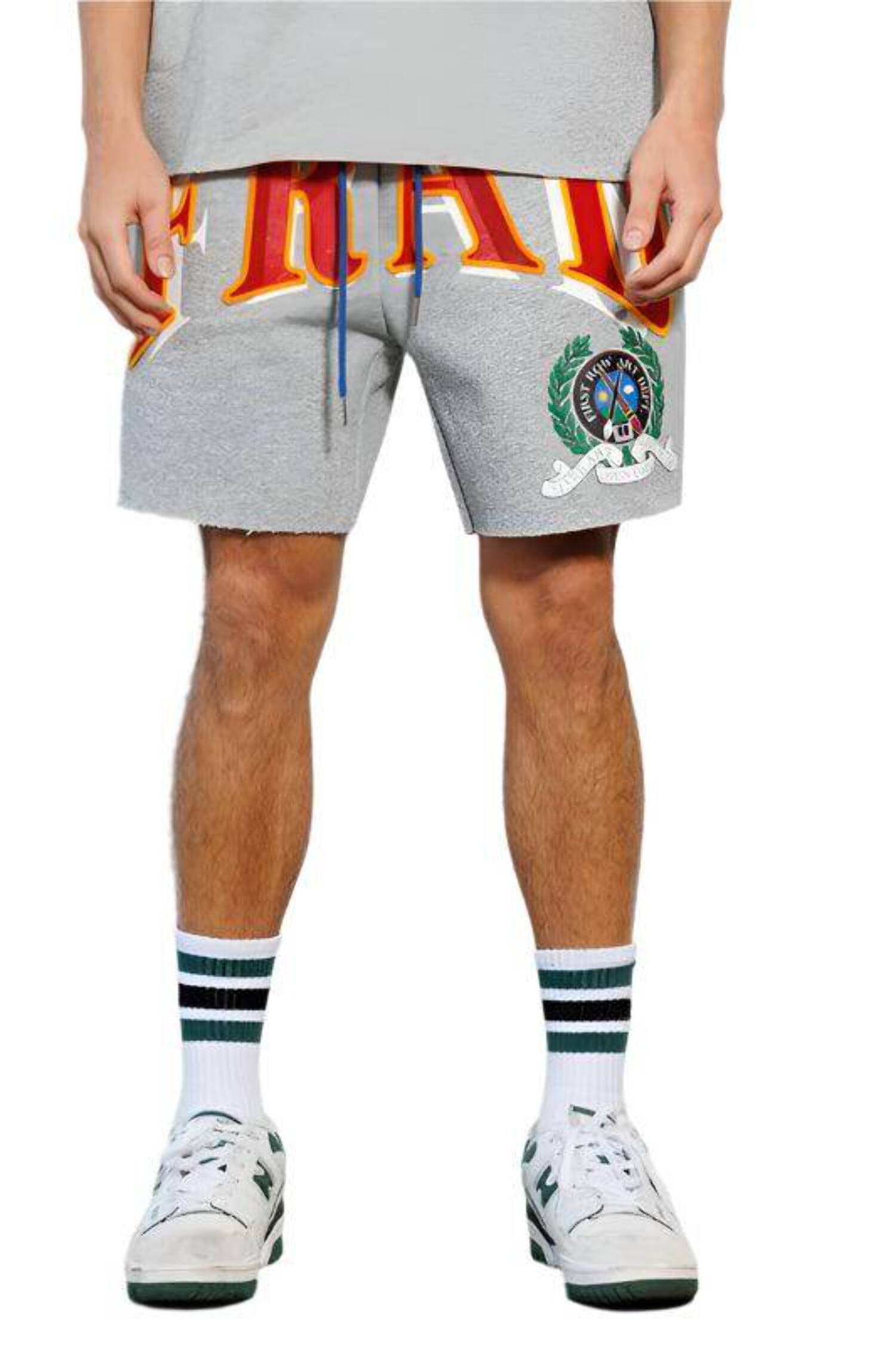 Mens Pen And Brush Art Flock Emb. Shorts - Walmart.com