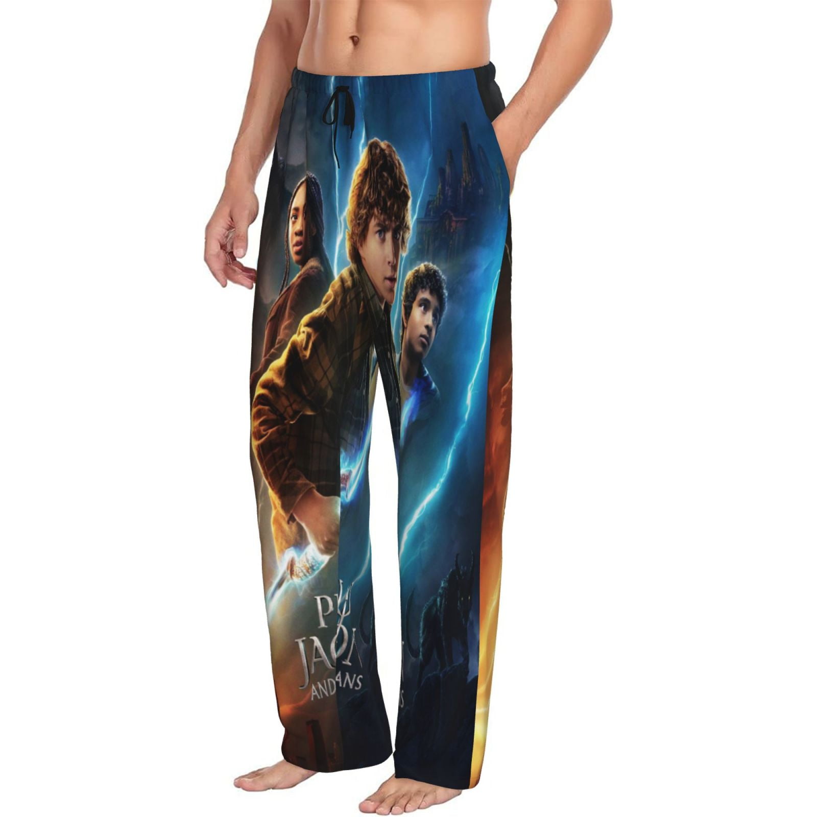 Mens Percy Jack-so Pajama Pants Soft Lightweight Pajama Pants Cartoon Pajama Bottoms - Walmart.com