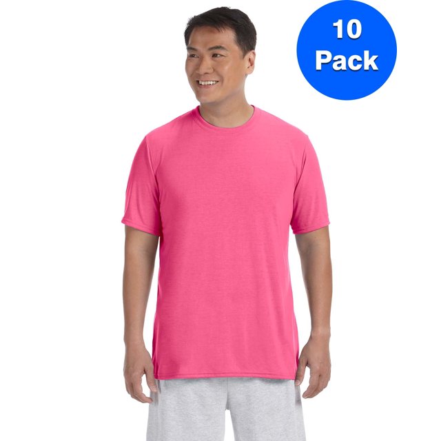 Mens Performance T-Shirt 10 Pack - Walmart Business Supplies