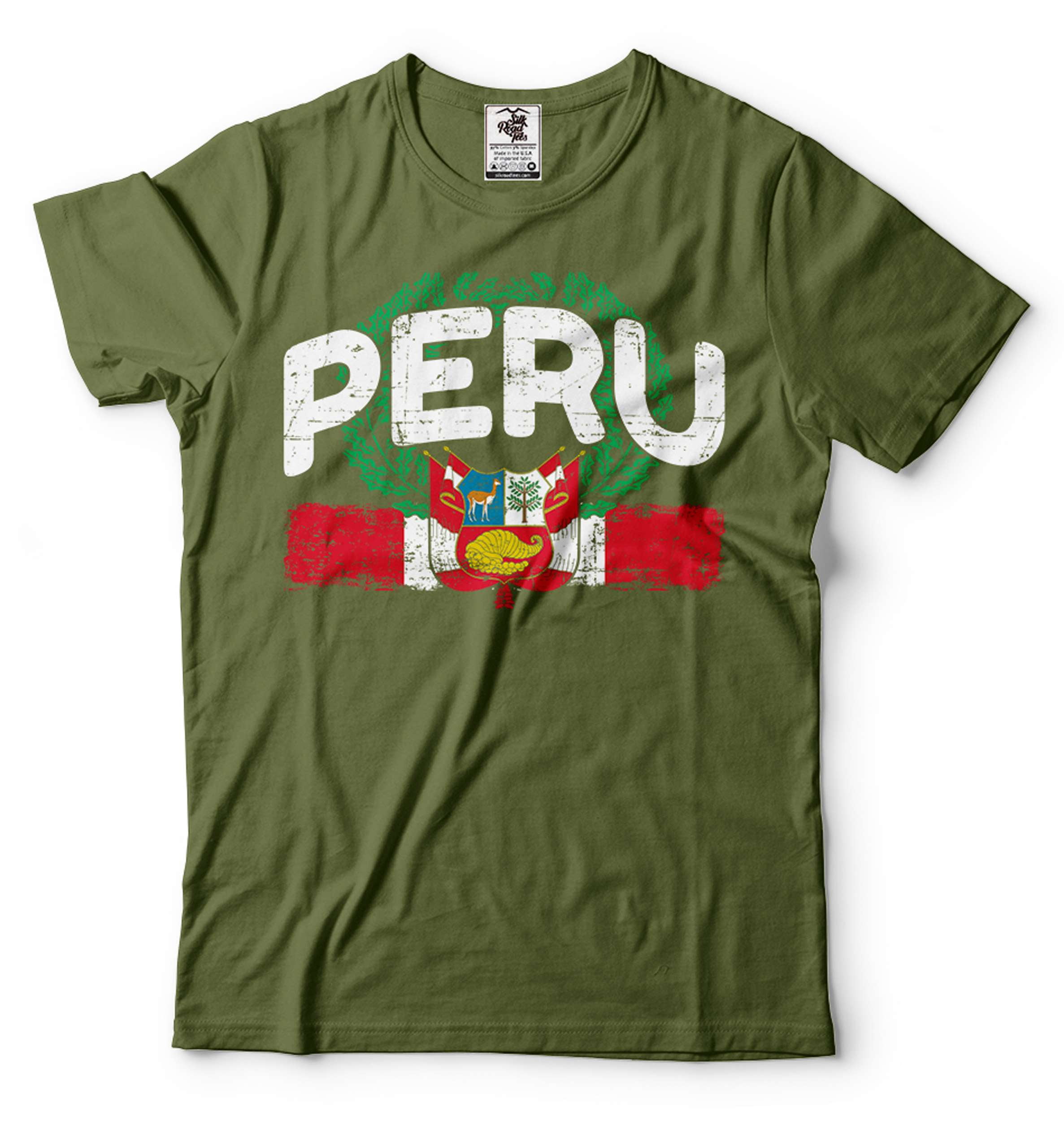 Mens Peru Shirt Peru Patriotic Flag Tee Peru National Shirt Peru Unisex ...