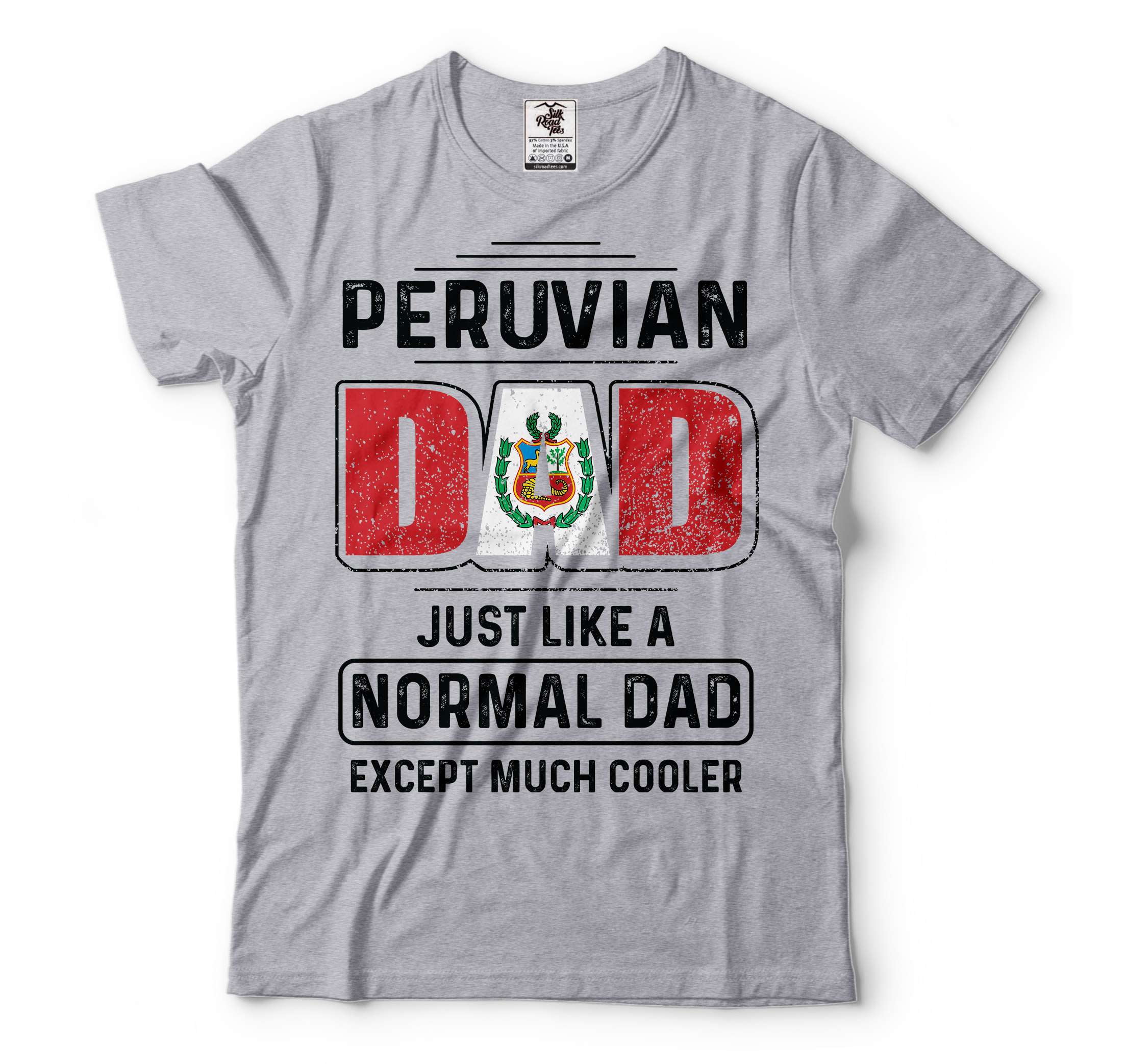 Mens Peru T-shirt Peruvian Dad Tshirt Father's Day Gift Peruvian Father ...