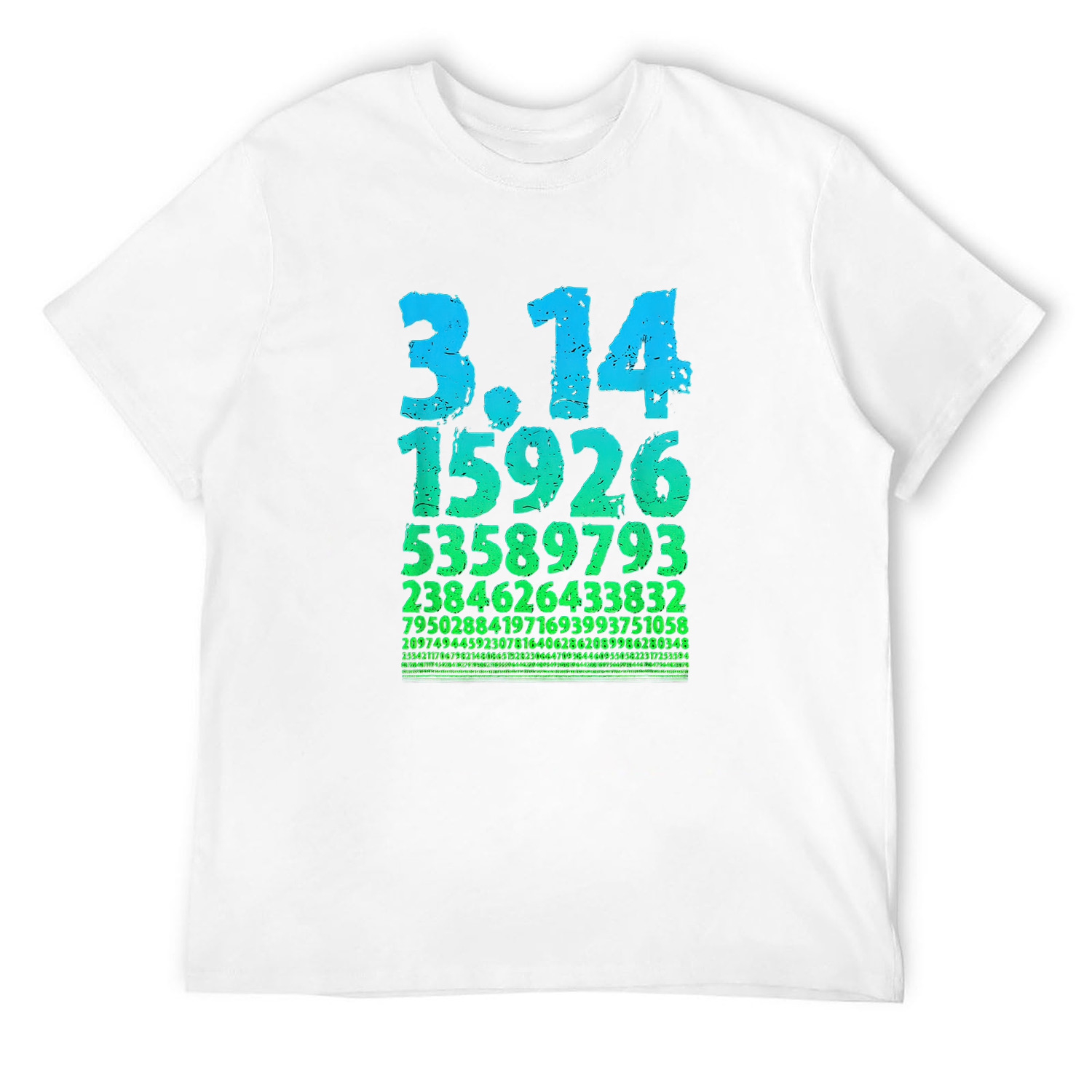 Mens Pi to the Gazillionth Digit T-Shirt White 4X-Large - Walmart.com