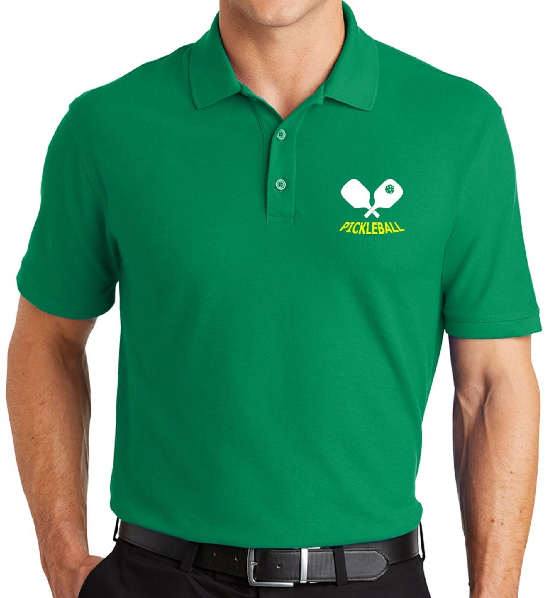 Mens' Pickleball Paddles Polo Shirt, 4XL Bright Kelly Green - Walmart.com