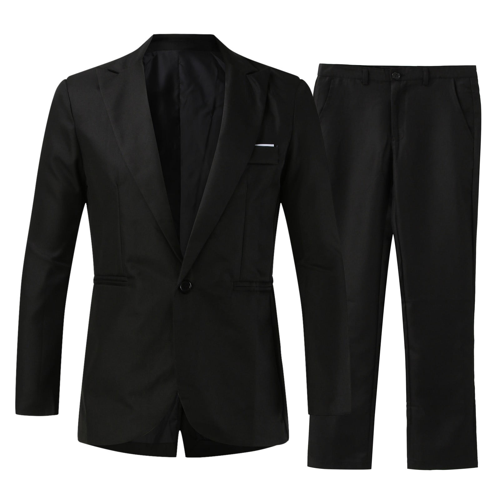 Mens Pieces Suit Elegant 3 Piece Vest Set Boy Solid one Button Slim ...