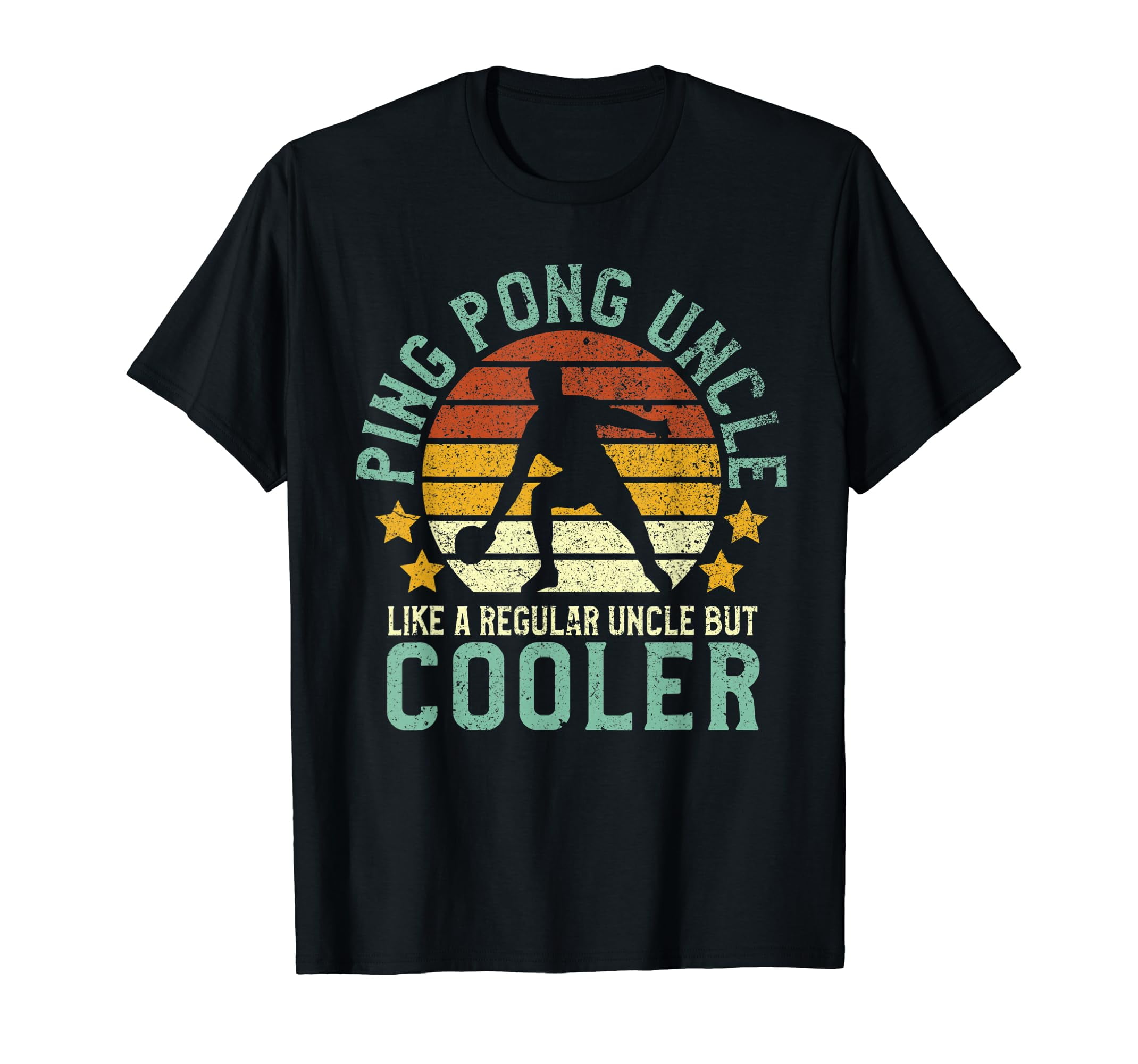 Mens Ping Pong Uncle Funny Vintage Adult Table Tennis Player Gift T ...