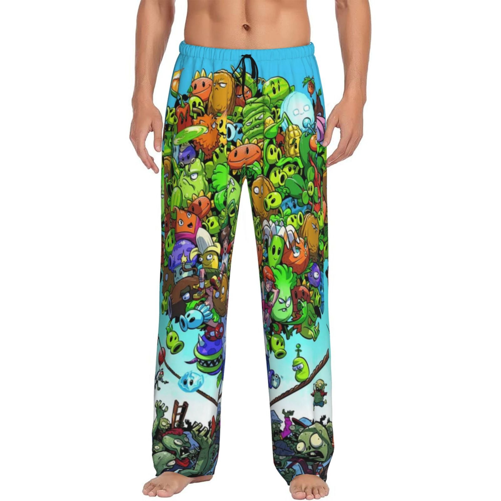 Mens Plants vs Zombi-e Pajama Pants Soft Lightweight Pajama Pants ...