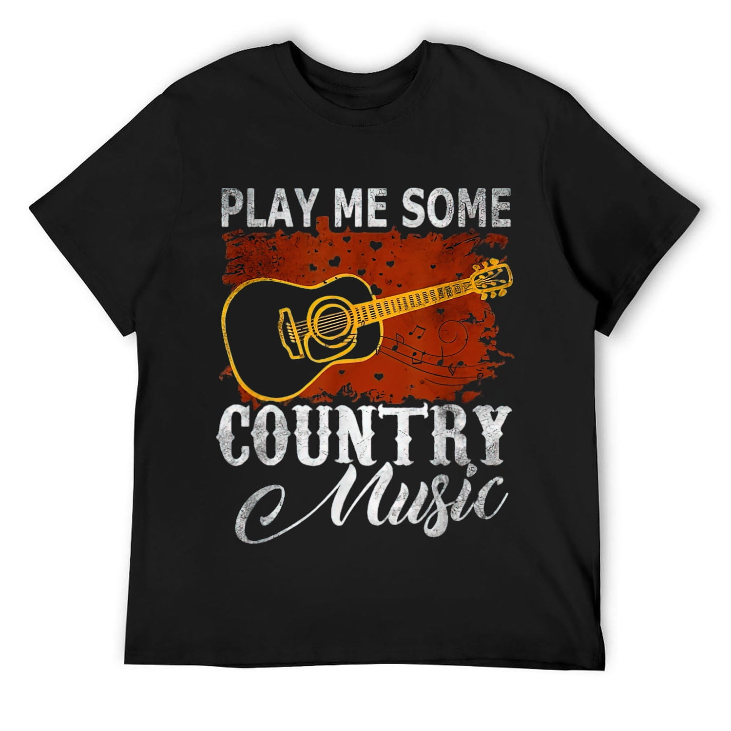 Mens Play Me some Country Music T-Shirt Black 2X-Large - Walmart.com