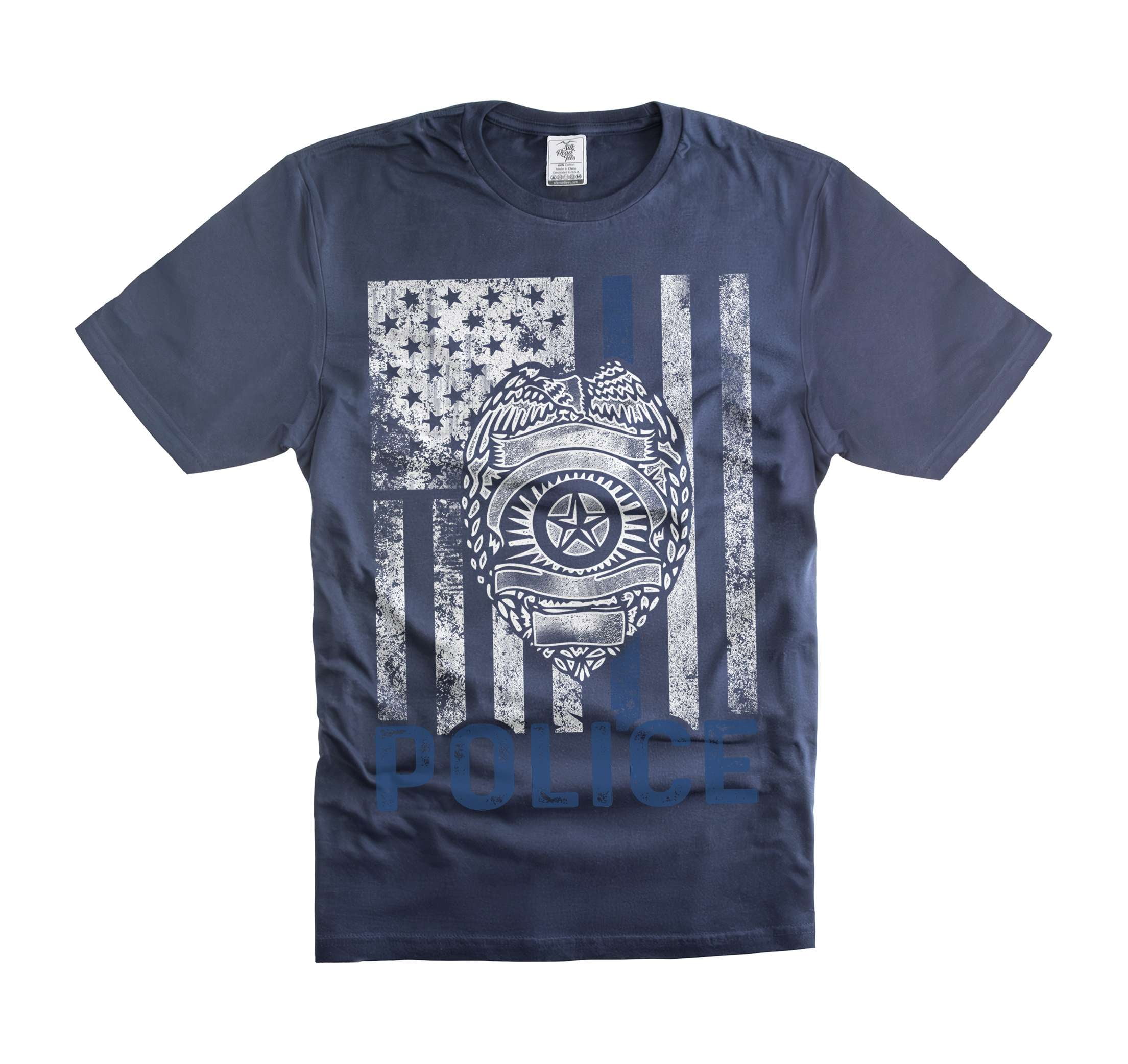 Mens Police T-shirt Police Badge Shirt Police Patriotic Shirts Police ...