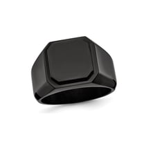Gem & Harmony Mens Stainless Steel 8mm Polished Checkered Pattern Ring ...