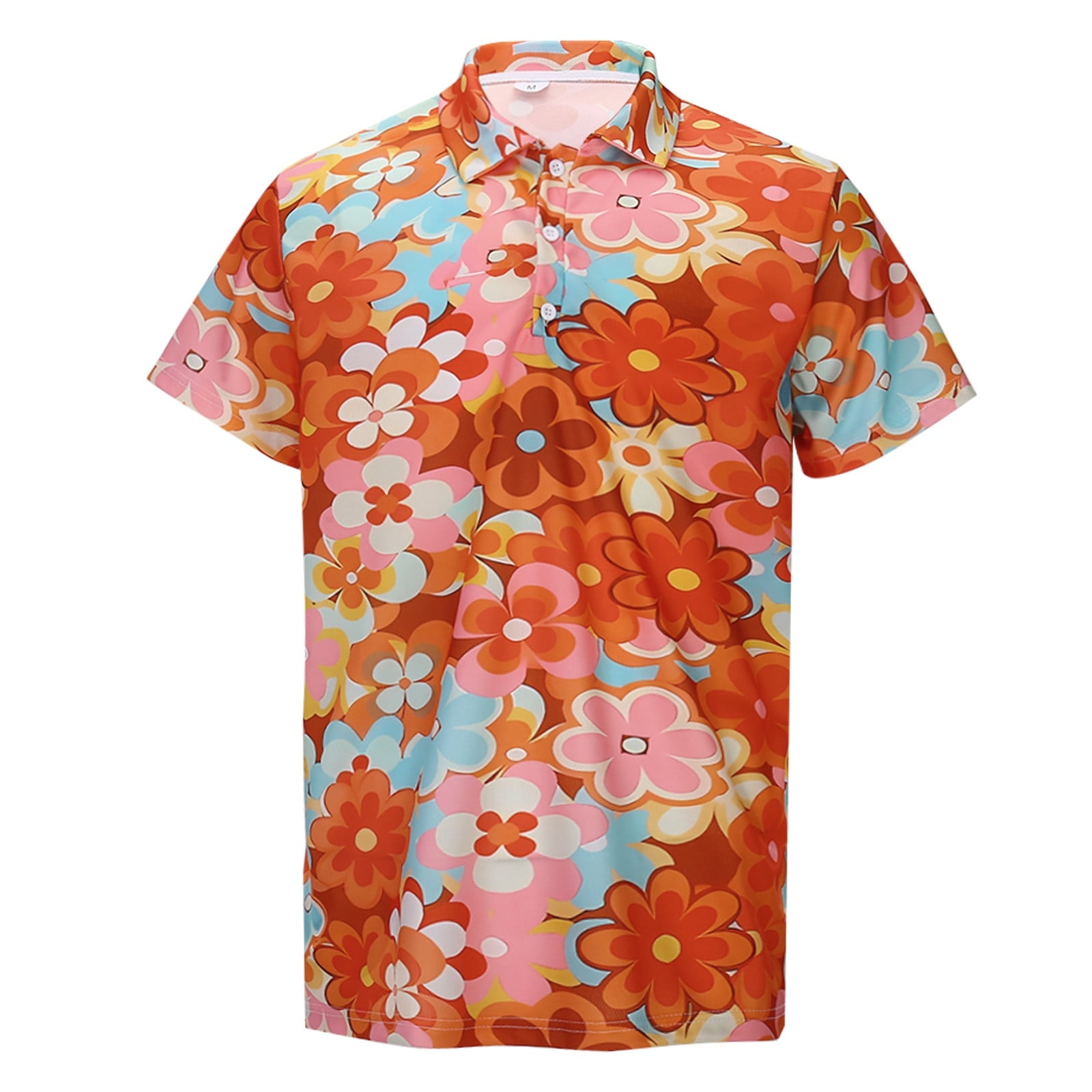 Mens Polo Shirts with Pocket Crew Neck Color Blocked Collared Shirt Men ...