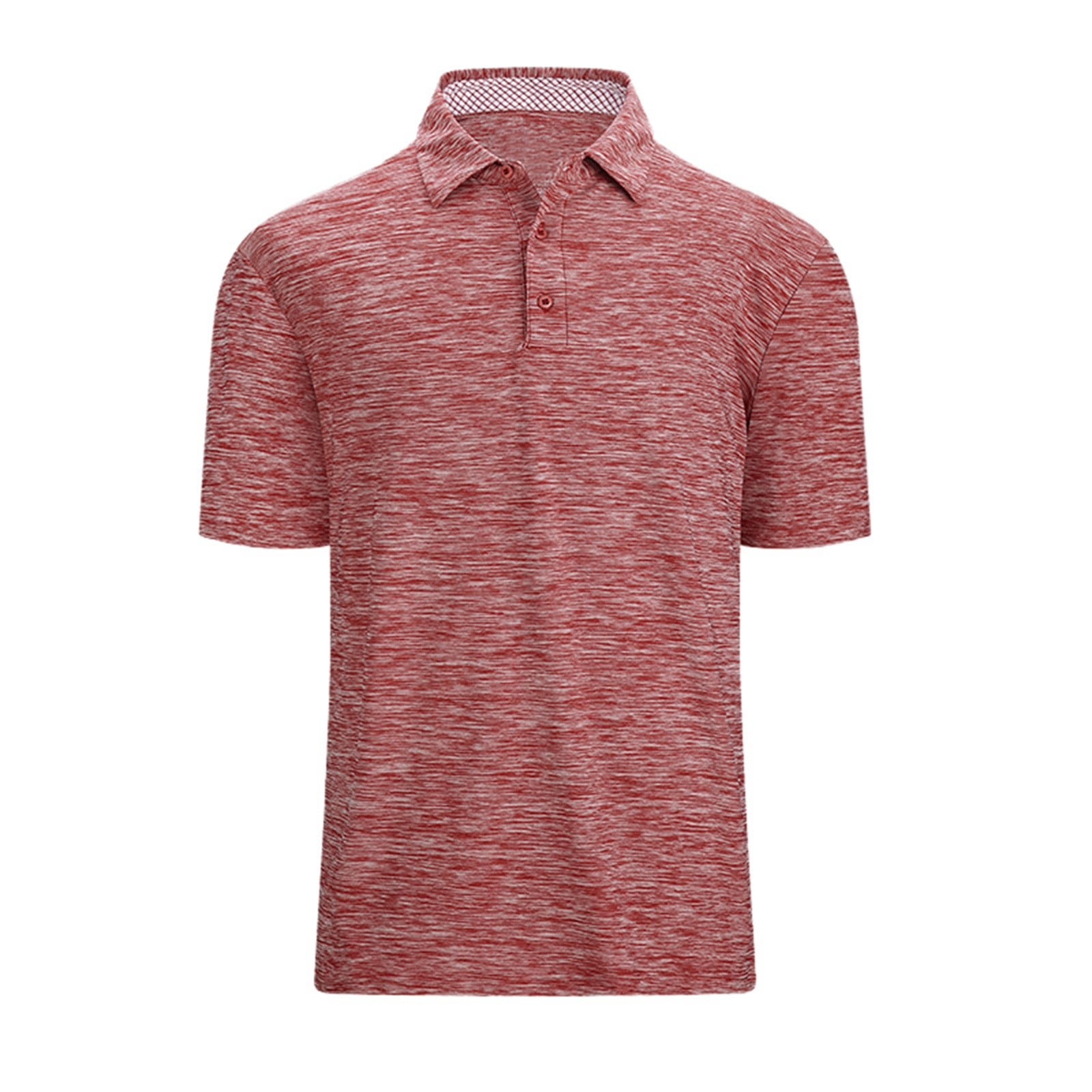 Mens Polos Athletic Fit Solid Color Print Golf Polo Shirts Classic Fit ...