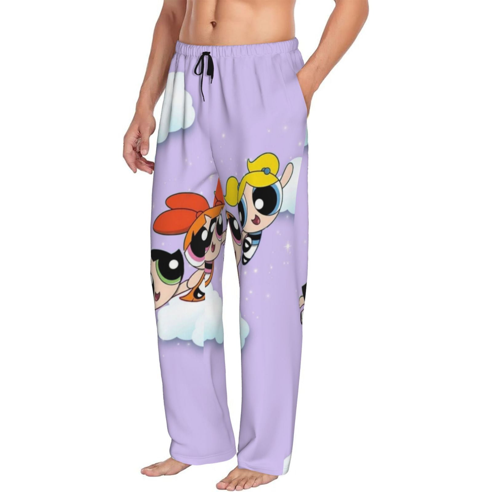 Mens Powerpuff Girls Pajama Pants Sleepwear Pajamas Vacation Sleep Pant ...